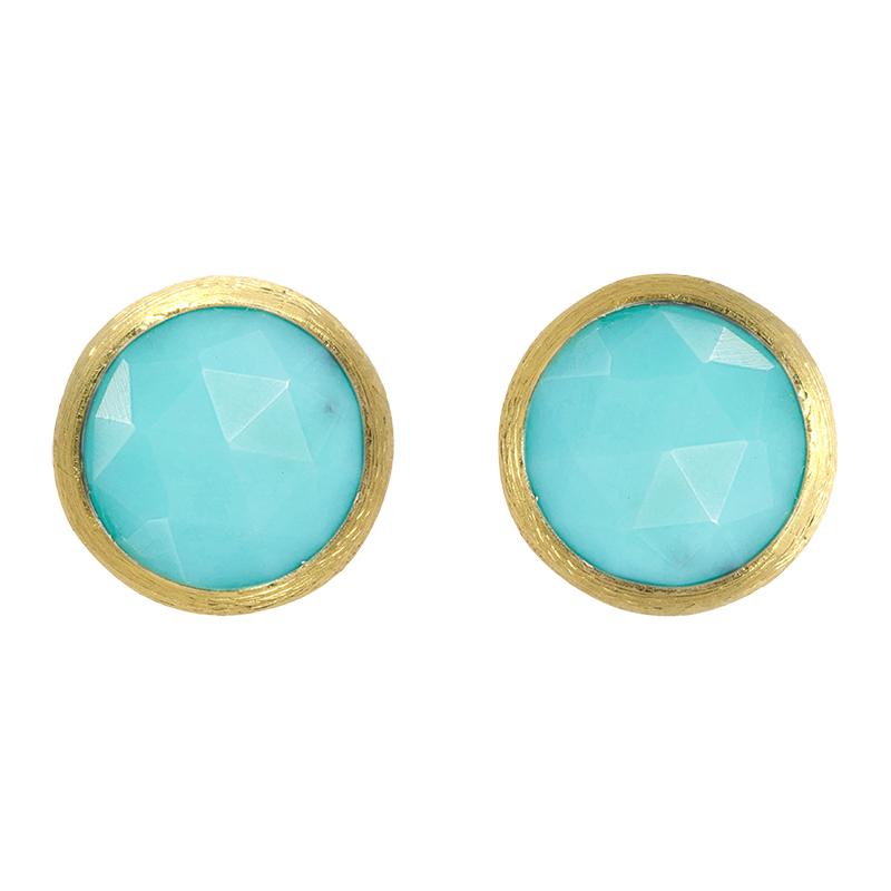 Teal stud earrings store