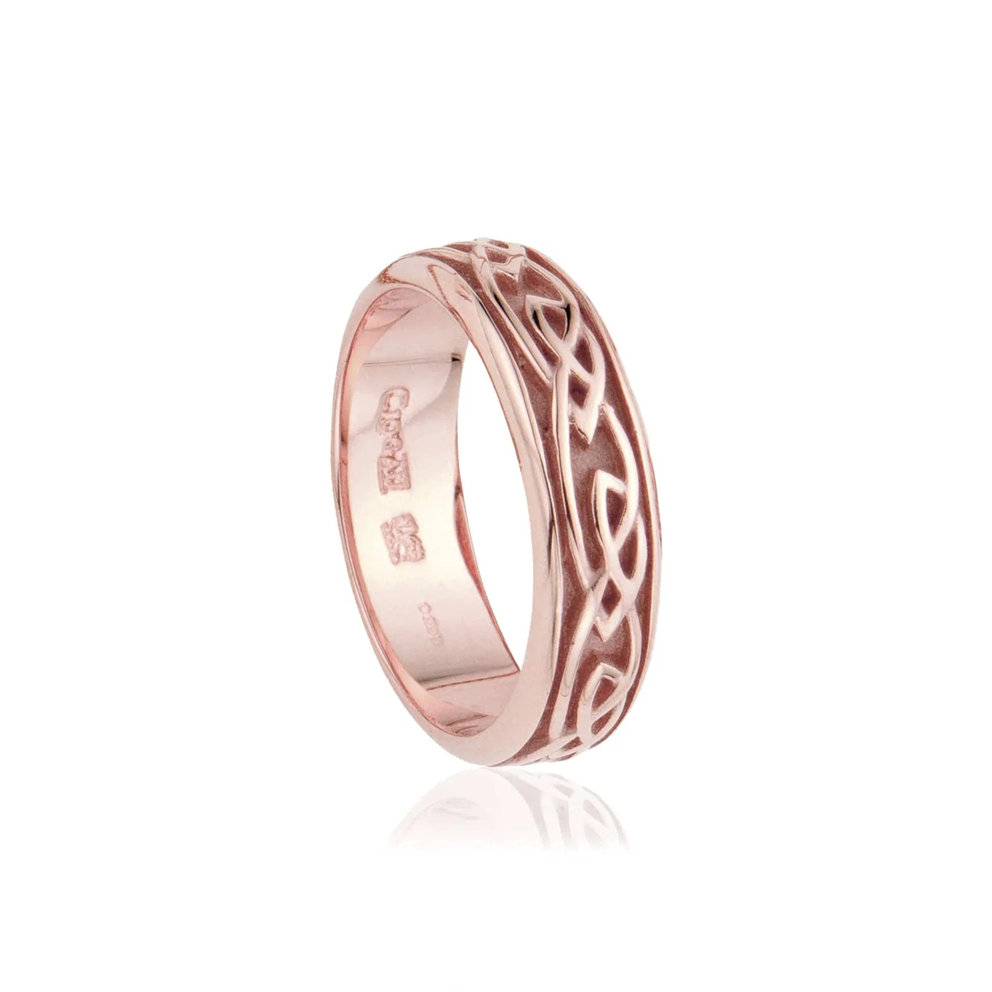 Clogau Annwyl 9ct Rose Gold Celtic Ring D ELR001 C W Sellors Fine Jewellery