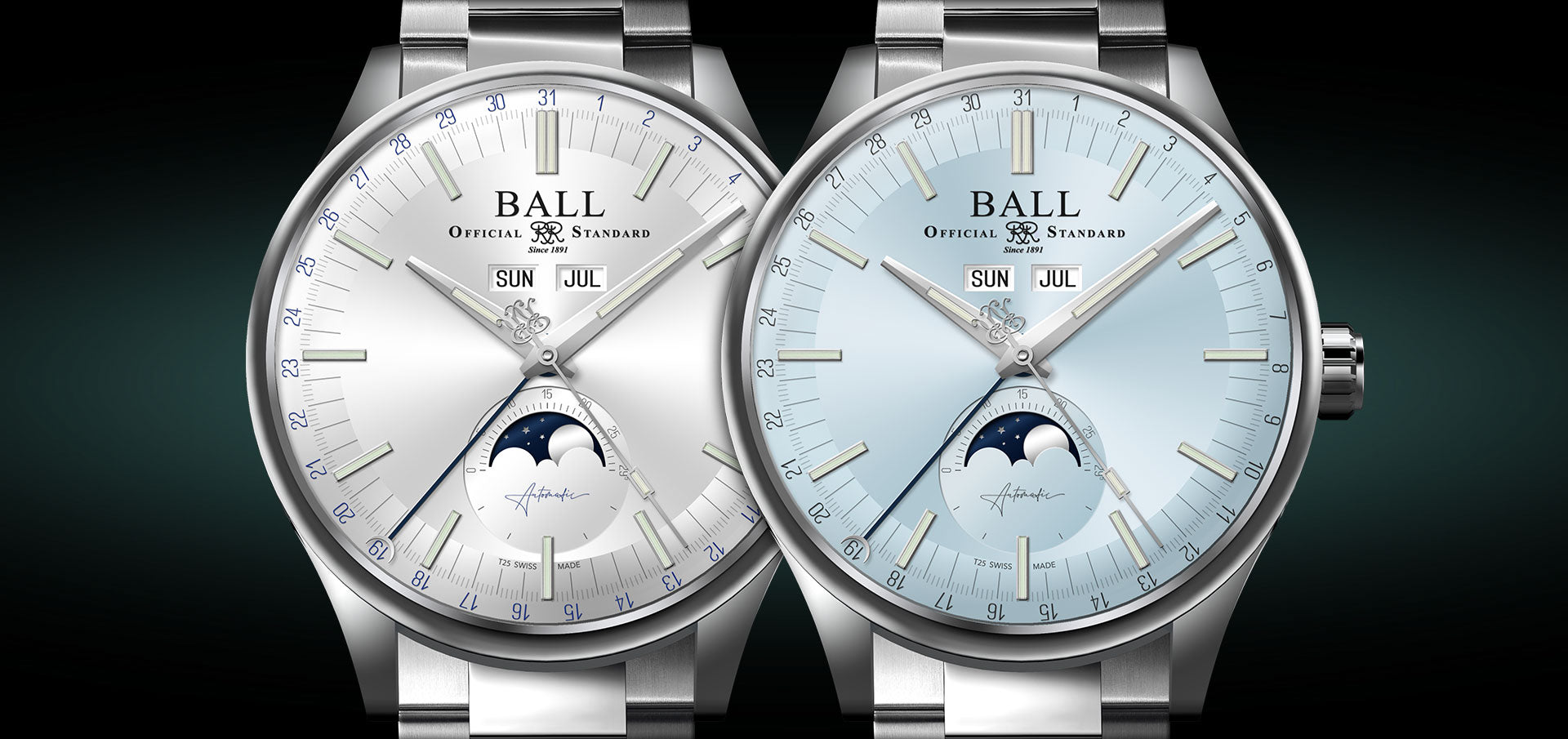 BALL Watch - NEW Engineer II Moon Calendar with New Metallic Tones | C ...