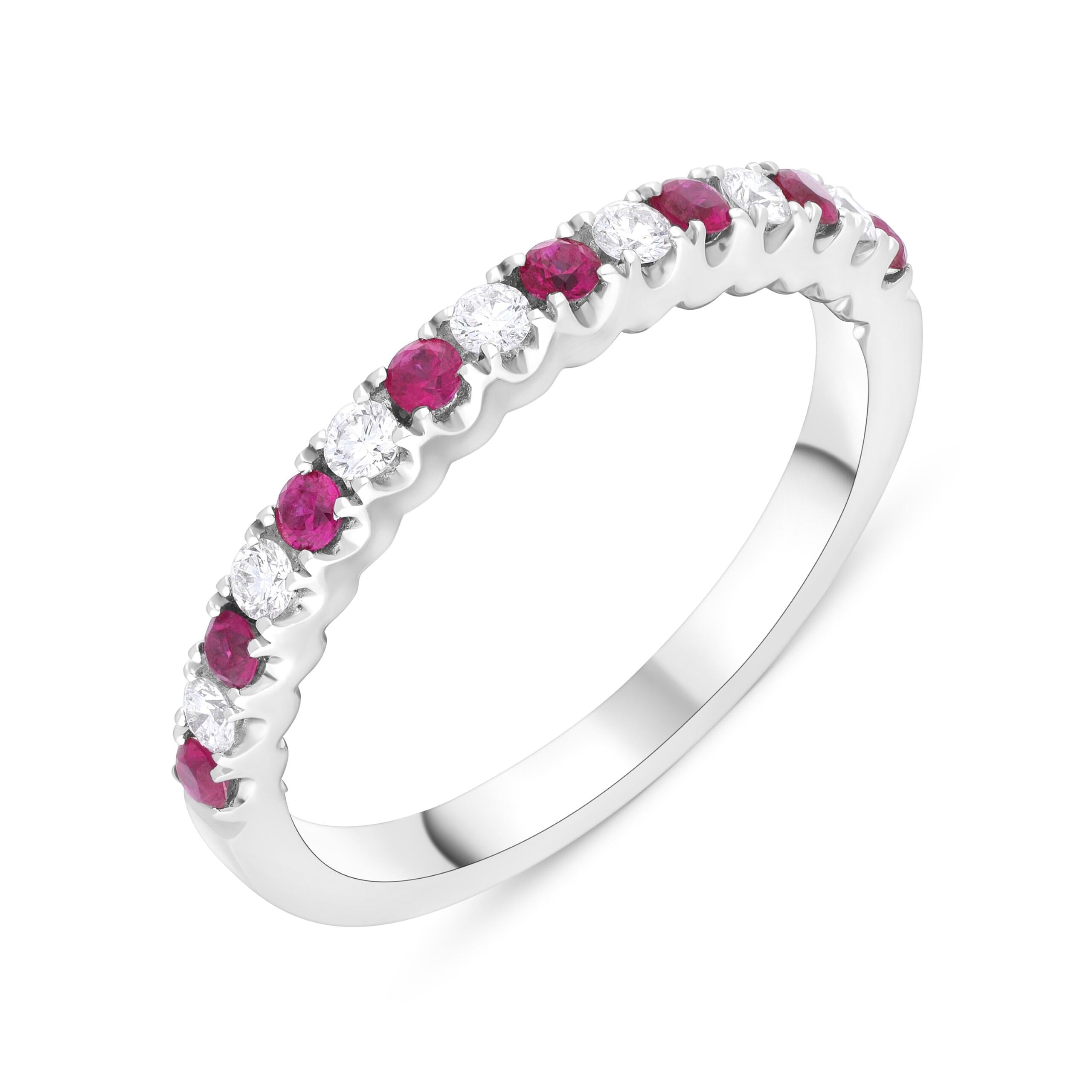 Ruby anniversary rings sale store