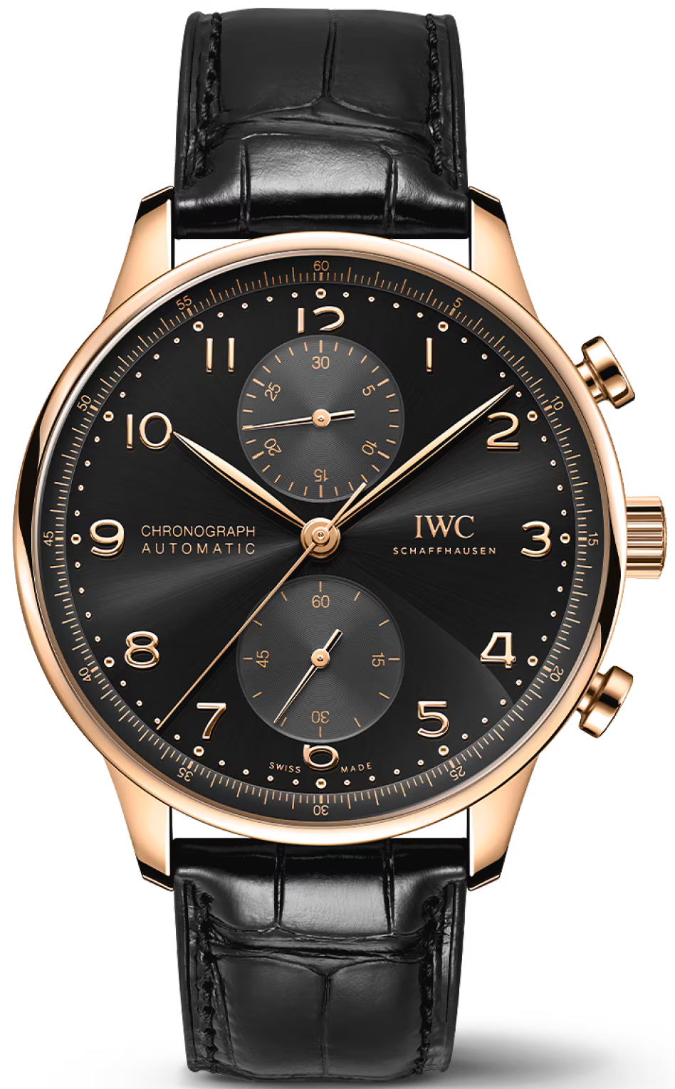 IWC Portugieser Chronograph Obsidian Watch IW371625 | C W Sellors ...