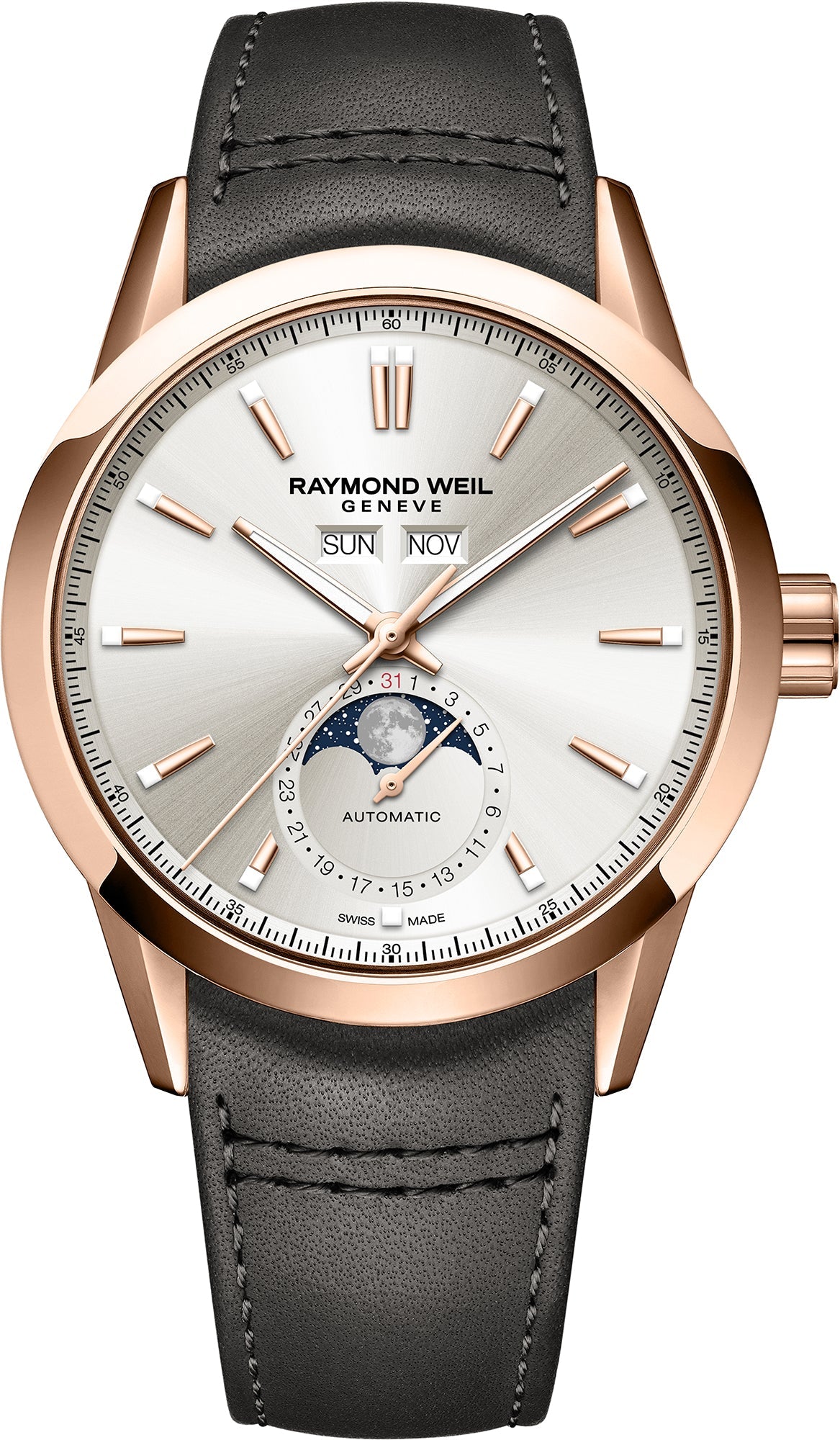 Raymond Weil Freelancer Complete Calendar 40mm Watch 2766-PC5-64001 | C ...
