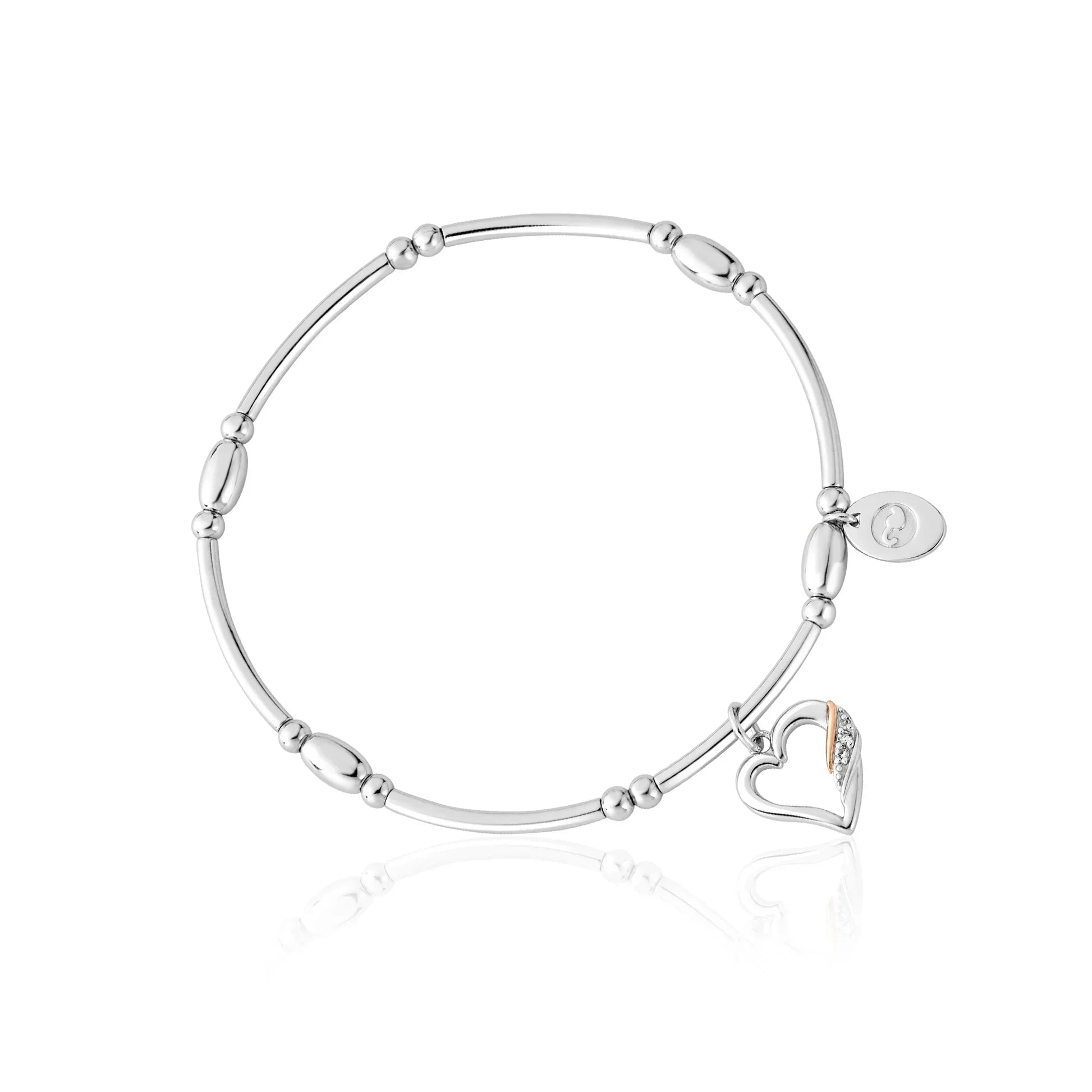 Clogau Past Present Future Heart Sterling Silver Affinity Bracelet ...