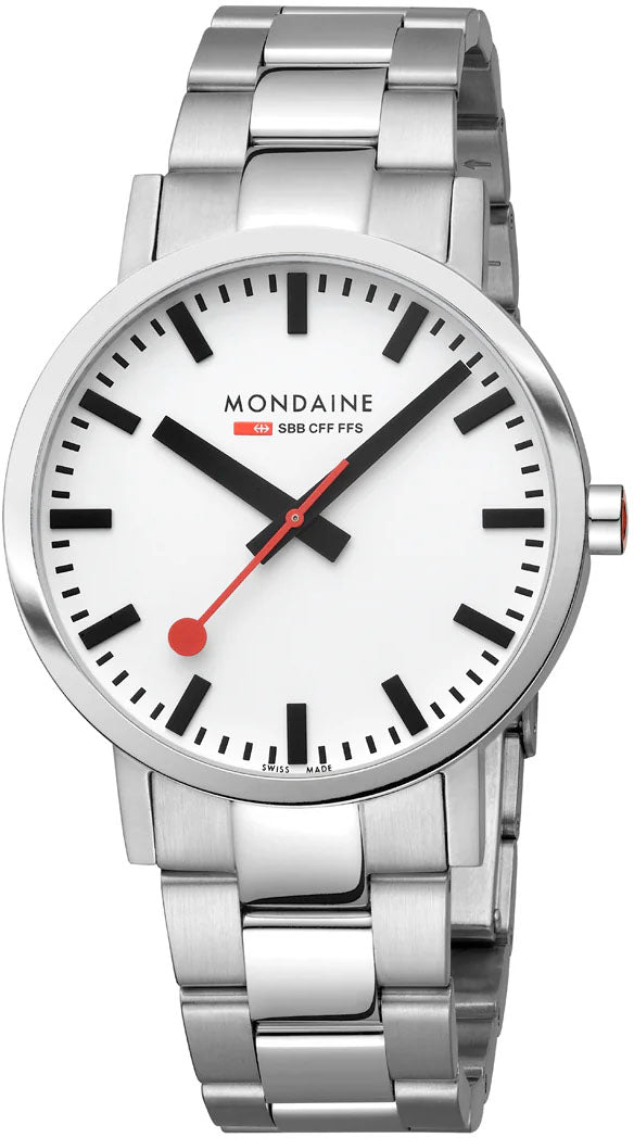 Mondaine Classic White Mens Watch A660.30360.11SBJ | C W Sellors Luxury ...