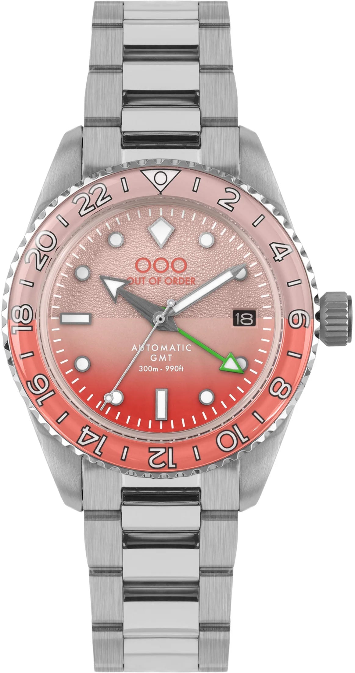 Out Of Order Shaker Paloma Automatic GMT Ultra Brushed Watch OOO.001-25 ...