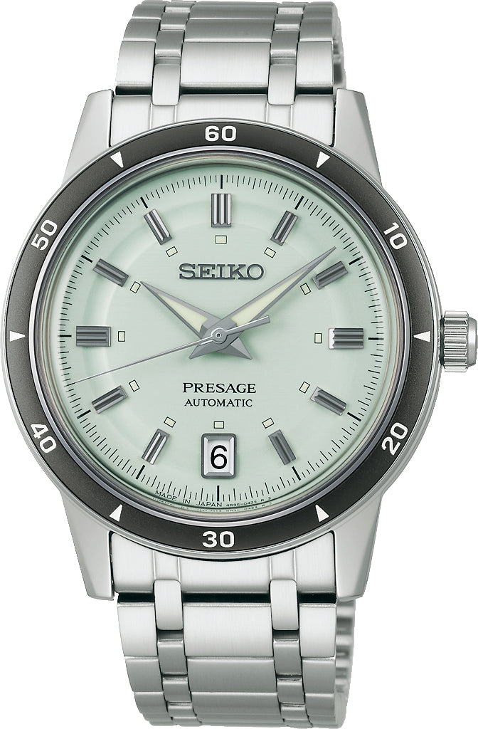Seiko Presage Style 60's Ice Green Watch SRPL71J1 | C W Sellors Luxury ...