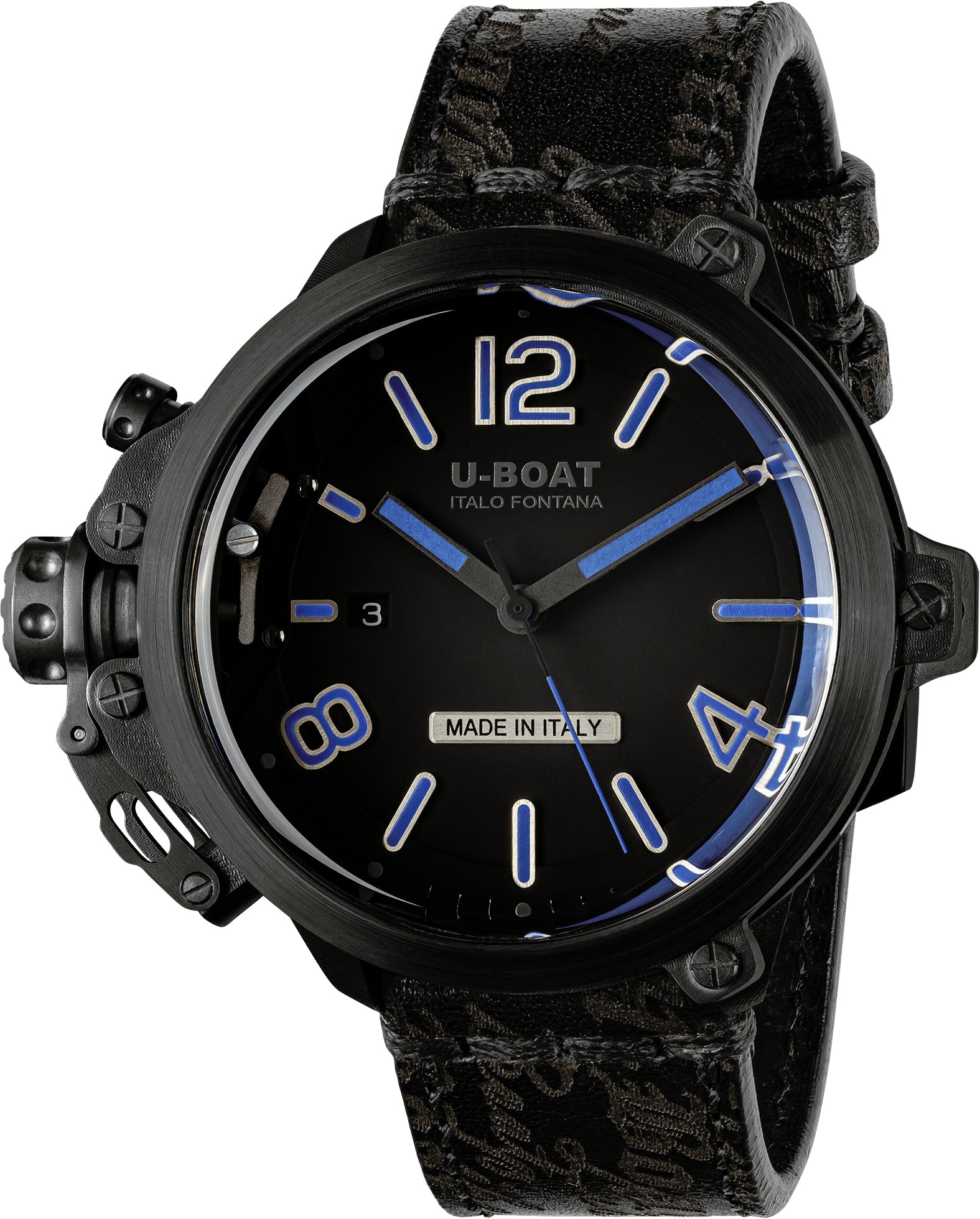 U-Boat Capsule 50mm PVD BK BL Limited Edition Watch 8806 | C W Sellors ...